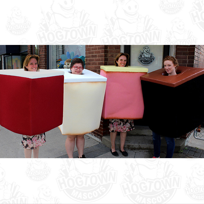 Cake square mascot - Custom Mascot Costumes | Mascot Maker For ...