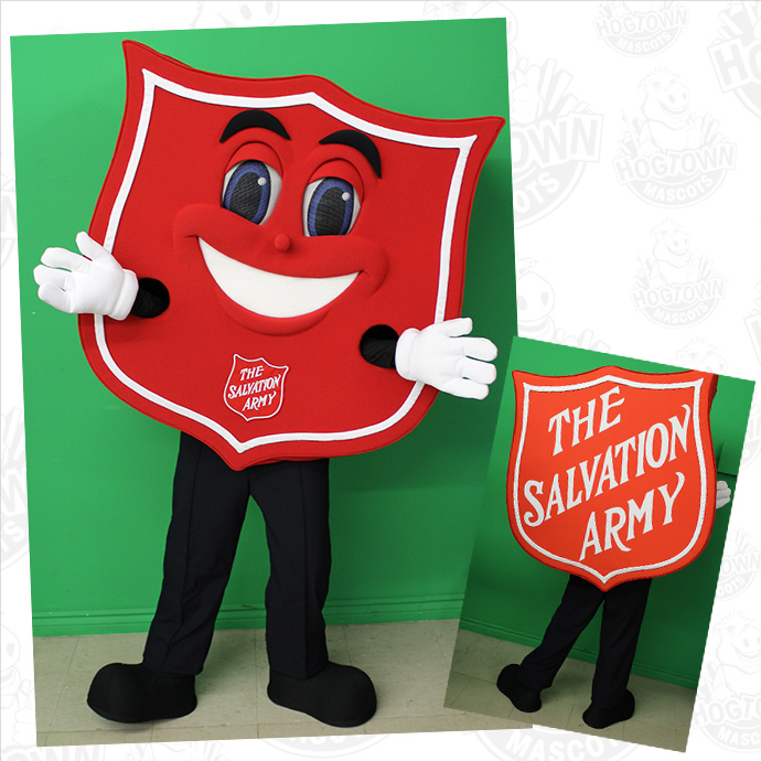 Red Shield mascot - Custom Mascot Costumes | Mascot Maker For Corporate ...