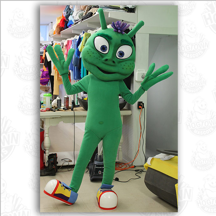 Green alien mascot - Custom Mascot Costumes | Mascot Maker For ...