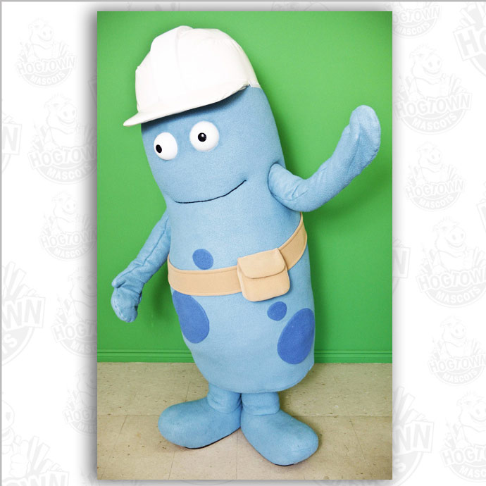 Blue microbe mascot - Custom Mascot Costumes | Mascot Maker For ...