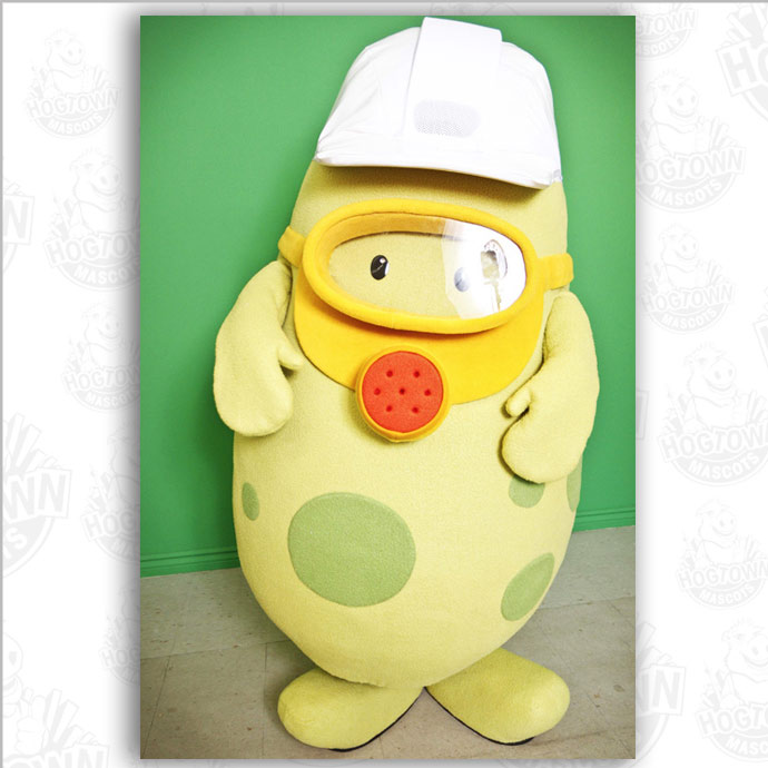 Green microbe mascot - Custom Mascot Costumes | Mascot Maker For ...