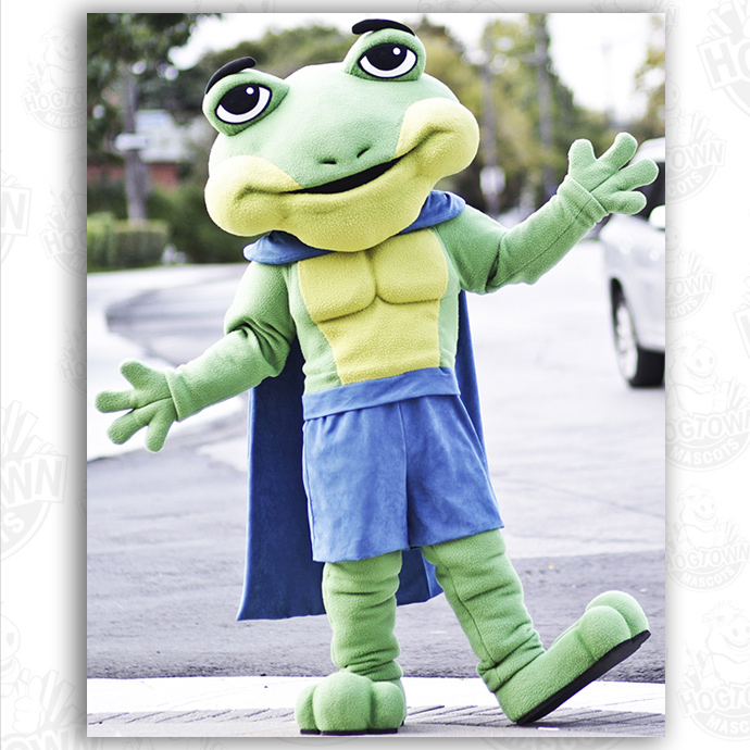 Frog Superhero mascot - Custom Mascot Costumes | Mascot Maker For ...