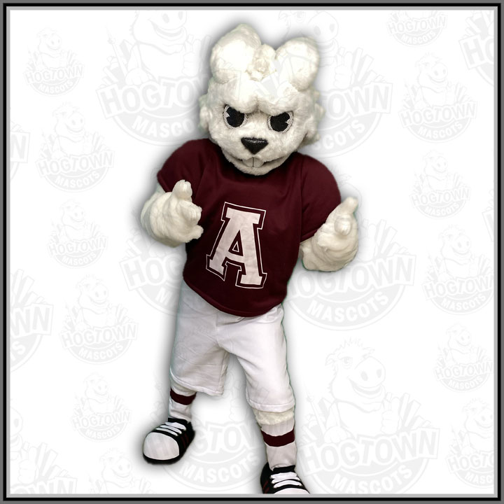 White Rabbit mascot - Custom Mascot Costumes | Mascot Maker For Corporate, Schools, Sports
